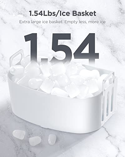 Silonn Countertop Ice Maker Machine, Portable with Handle, Ice Scoop and Basket, Makes up to 27 lbs. of Ice Per Day, 9 Cubes in 7 Mins, Green, 12 x 9 x 12 inches (SLIM06)