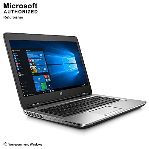 HP ProBook 640 G2 Laptop, 14 HD Display, Intel Core i5-6300U Upto 3.0GHz, 16GB RAM, 256GB NVMe SSD, DisplayPort, Wi-Fi, Bluetooth, Windows 10 Pro (Renewed)
