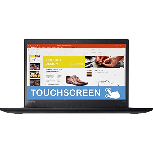 Lenovo Thinkpad T470s 14" FHD Touchscreen Laptop, Intel Core i7-7600U, 16GB DDR4 RAM, 256GB SSD, Backlit Keyboard, HDMI, Type-C, Windows 10 Pro (Renewed)