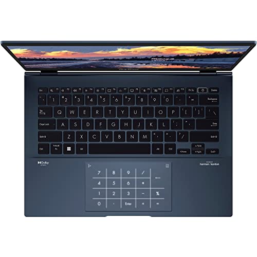 ASUS Newest Zenbook 14" 2.8K (2880 x 1800) 90Hz OLED Laptop, 12th Gen Core i5-1240P Processor (Beats i7-1185G7), Backlit Keyboard, Fingerprint Reader, Harman Kardon, Win 11 (8GB RAM | 1TB PCIe SSD)