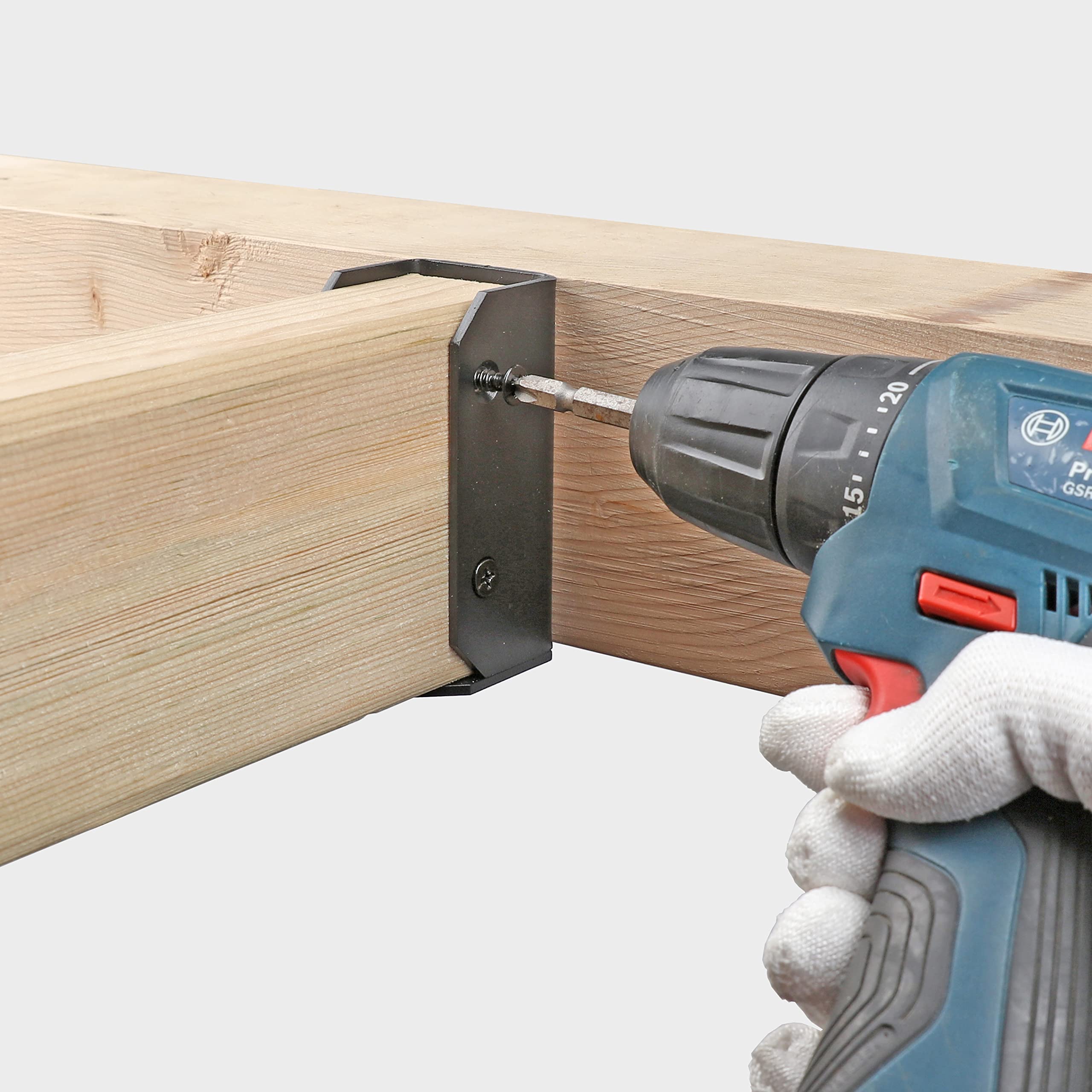 Antsky Concealed Joist Hanger 2x4(Actual Size: 3.5x1.5) Pergola Brackets Stainless Steel, Bracket for Wood, fit for 2x4 Beam, Fence, handrail Hardware, Deck Railing Brackets Connectors(2 Pack)