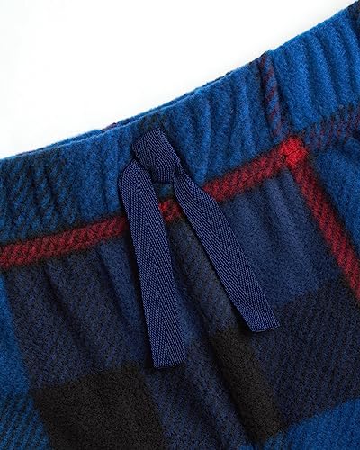 Eddie Bauer Boys' Pajama Set - 4 Piece Matching Fleece Graphic Pajama Tops and Pajama Pants for Boys (Sizes: XS-L), Size Medium, Blue/Grey