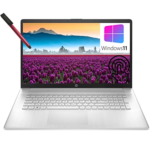 HP [Windows 11] 17 Laptop Computer, 17.3" HD+ Touchscreen, Intel Quad-Core i7-1165G7 up to 4.7GHz, 16GB DDR4 RAM, 512GB PCIe SSD, WiFi 6, Bluetooth 5.0, Type-C, Backlit Keyboard, 64GB Flash Stylus