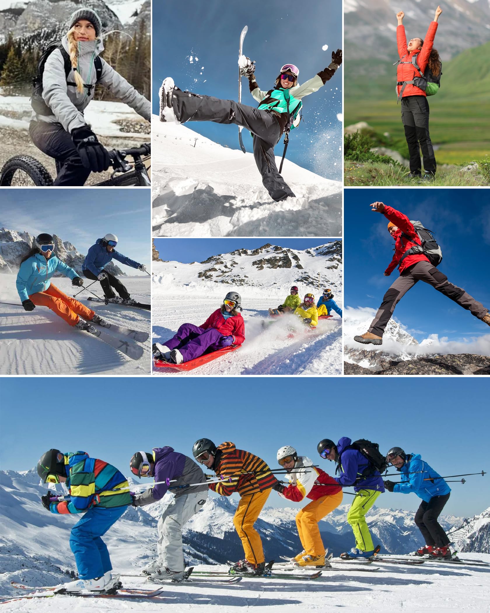 Ewedoos Snow Pants Womens Ski Pants Waterproof Insulate Softhell Fleece Lined Winter Hiking Snowboard Zipper Bottom Leg Black