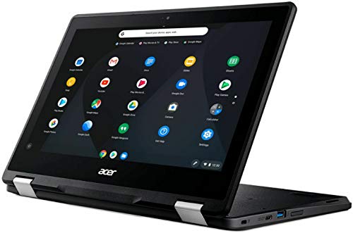 Acer Spin 11 2-in-1 Convertible 11.6" HD Touchscreen WLED-Backlit Chromebook, Intel Celeron N3350 Processor, 4GB Memory, 32GB eMMC, Bluetooth, WiFi, Webcam, Google Chrome OS, Obsidian Black
