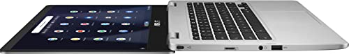 2022 Newest ASUS Chromebook 14" FHD Nano-Edge Display Light Laptop, Intel Celeron N3350 (Up to 2.4GHz), 4GB RAM, 32GB eMMC, HD Webcam, WiFi, HDMI, 802.11ac, Bluetooth, USB-C,Chrome OS, w/MarxsolCables