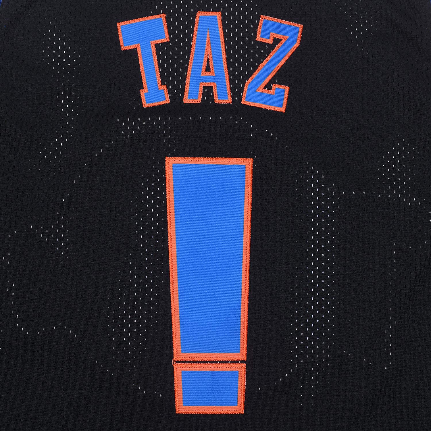 TUEIKGU #! Taz Basketball Jersey for Men Movie Couples Halloween Costume (Black, Medium)