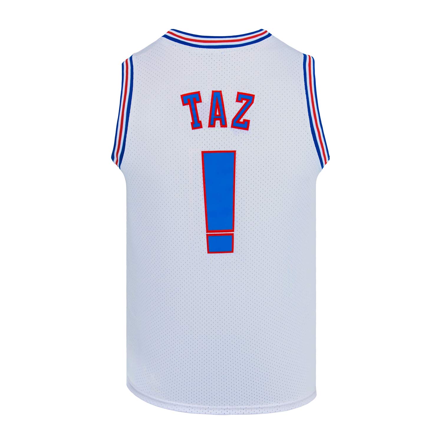 CNALLAR Mens Basketball Jerseys Taz !# Space Movie Shirts (White, Large)