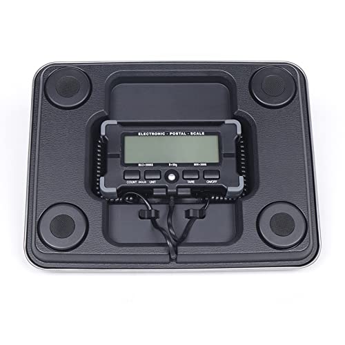 LOYALHEARTDY 440lb Digital Shipping and Postal Scale, with Heavy Duty Stainless Steel Large Platform, Industrial Floor Scale 2 AAA Batteries Include 12.4"X 9.8"