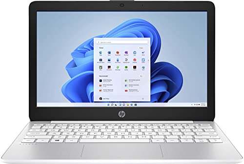 HP Stream 11.6-inch HD Non-Touch, 64GB eMMC, Intel Celeron N4020 Laptop (4GB RAM, Intel UHD 600 Graphics, SD Card Reader, 14 Hour Battery, Windows 11 Home S) Diamond White, 11-ak0013dx (Renewed)