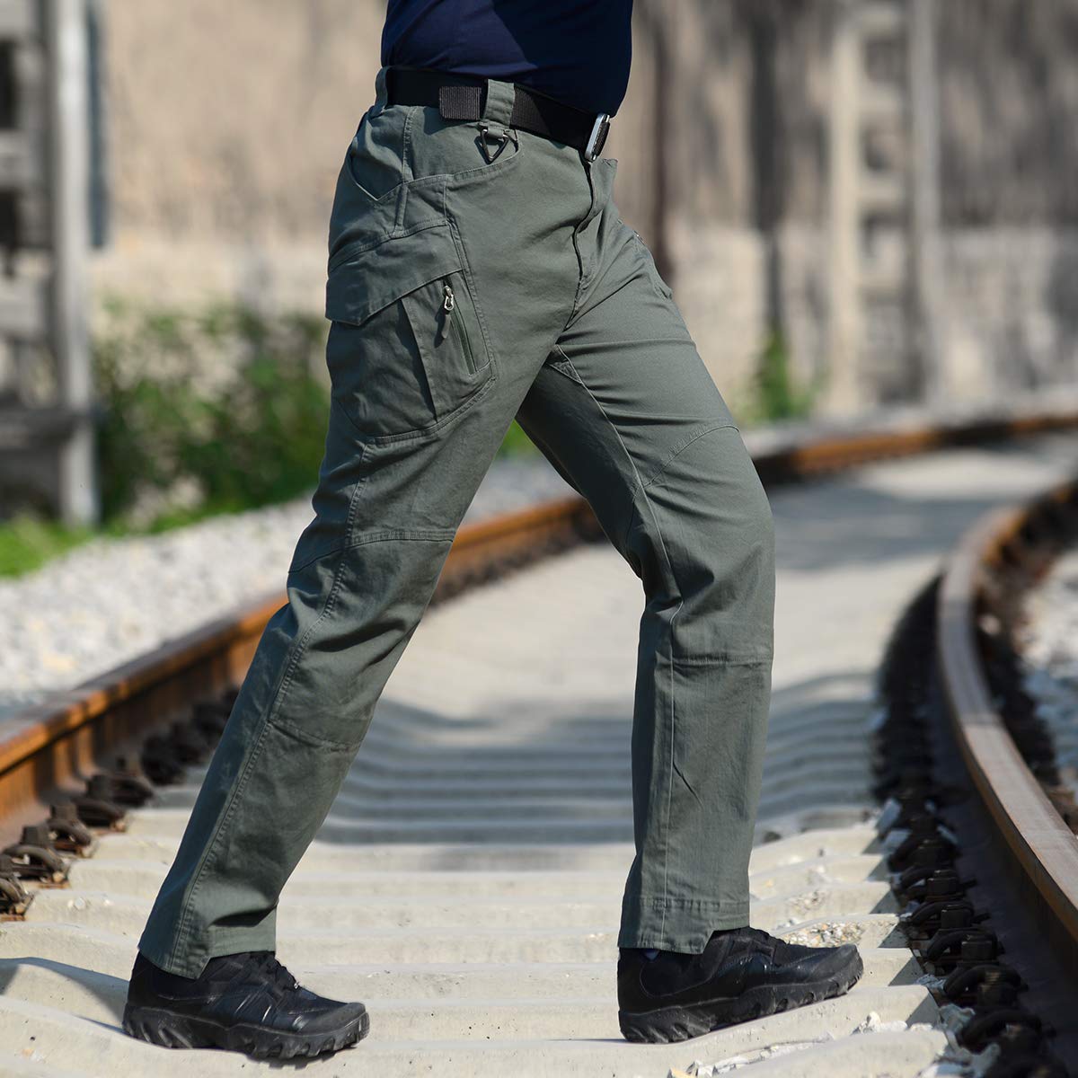 CARWORNIC Gear Men's Tactical Military Pants Lightweight Outdoor Work Hiking Combat Cargo Trousers with Multi Pocket