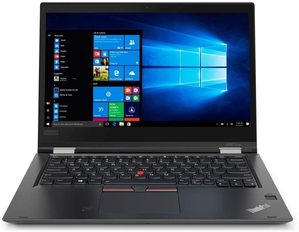 Lenovo ThinkPad X380 Yoga 2-in-1 Laptop, 13.3" FHD (1920x1080) Touchscreen, Intel Core i7-8650U, 16GB DDR4, 256 GB SSD, Fingerprint Reader, Backlit Keyboard, Windows 10 Pro (Renewed)