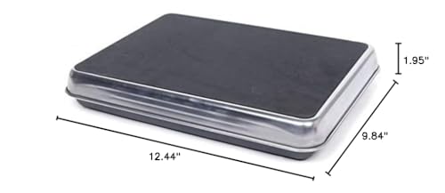 LOYALHEARTDY 440lb Digital Shipping and Postal Scale, with Heavy Duty Stainless Steel Large Platform, Industrial Floor Scale 2 AAA Batteries Include 12.4"X 9.8"