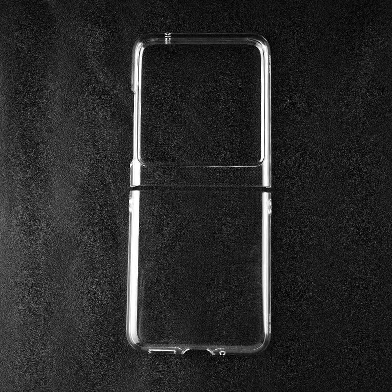 Zeking for Motorola Razr 40 Ultra Case, Acrylic Transparent Hard Clear Hybrid Cover Non-Yellow Shockproof Bumper Slim Thin Case Cover