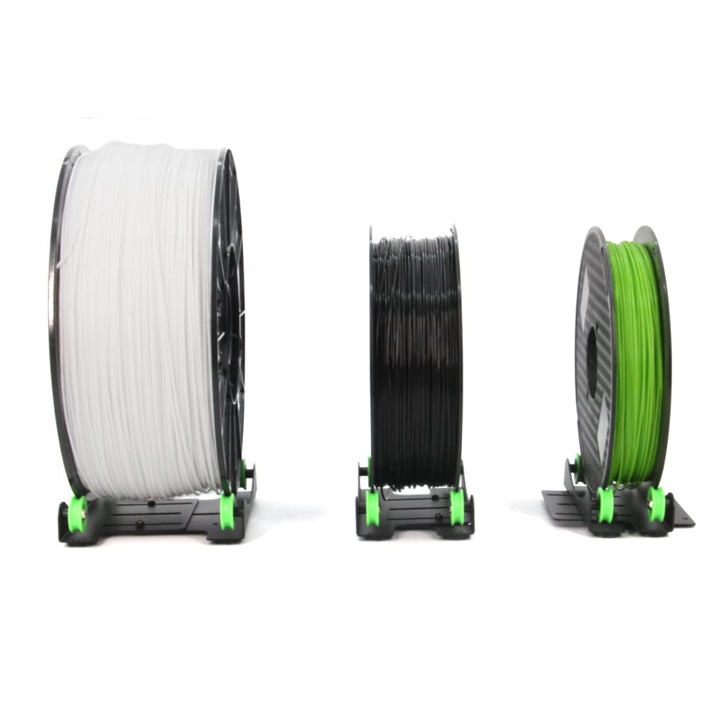Zeberoxyz 3D Printer Filament Holder with Adjustable 26-126mm Filament Mount Rack Bracket Fits for TPU/PLA/ABS/Nylon 0.5-3KG 3D Printing Materials (Holder for 0.5-3kg Filament)