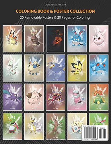 Coloring Book & Poster Collection: Pokemon Ledyba Official Artwork Design With His National Pokéd Anime & Manga