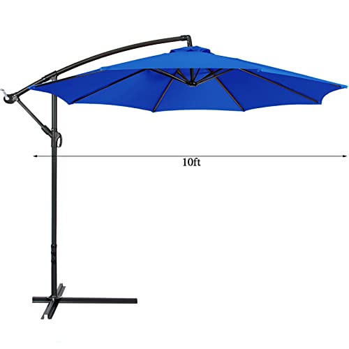 UUHUKP Patio Umbrella Outdoor,Parasol Replacement Canopy Outdoor Market for 8 Ribs UV blocking Cover, 8 Ribs 9.8Ft