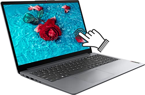 Lenovo IdeaPad 1 15.6" FHD IPS Touchscreen Laptop, 8 Core AMD Ryzen 7 5700U(up to 4.3 GHz), 12GB RAM, 512GB SSD, Fingerprint Reader, WiFi 6, HDMI, Windows 11 S, Cloud Grey