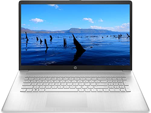 HP 2023 Newest 17.3 inch HD Thin Laptop, Intel Core i5-1235U (Up to 4.4GHz, 10 cores), Intel Iris Xe Graphics, 16GB RAM, 512GB PCIe SSD, WiFi6, Bluetooth5, Windows 11 Home, Silver + 3in1 Accessories