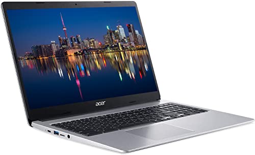 Acer 2023 15" FHD IPS Touchscreen Laptop, Intel Celeron Processor Up to 2.78GHz, 4GB RAM, 128GB Storage(64GB SSD+64GB MicroSD), Intel 4K Graphics, 6th Gen WiFi, Chrome OS, Dale Silver-(Renewed)