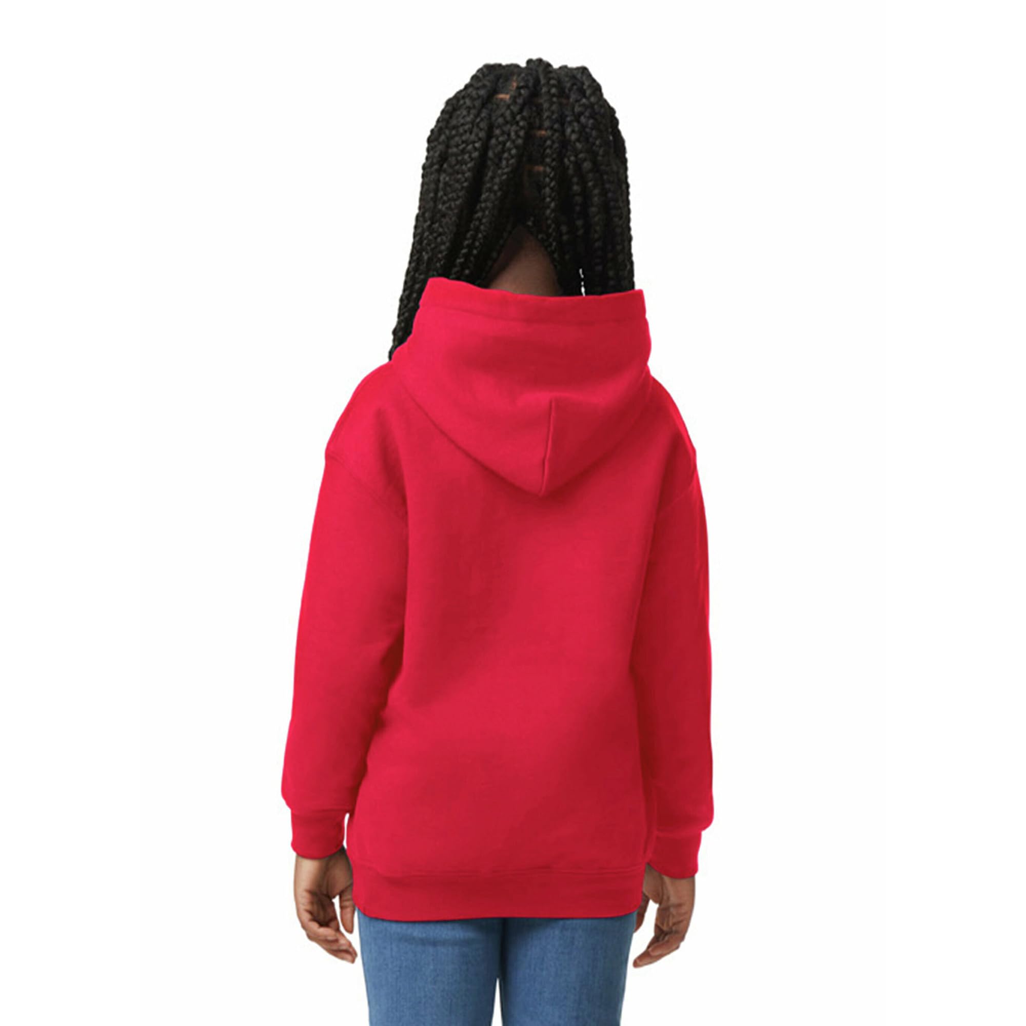 Gildan Youth Hoodie Sweatshirt, Style G18500B, Red, Large