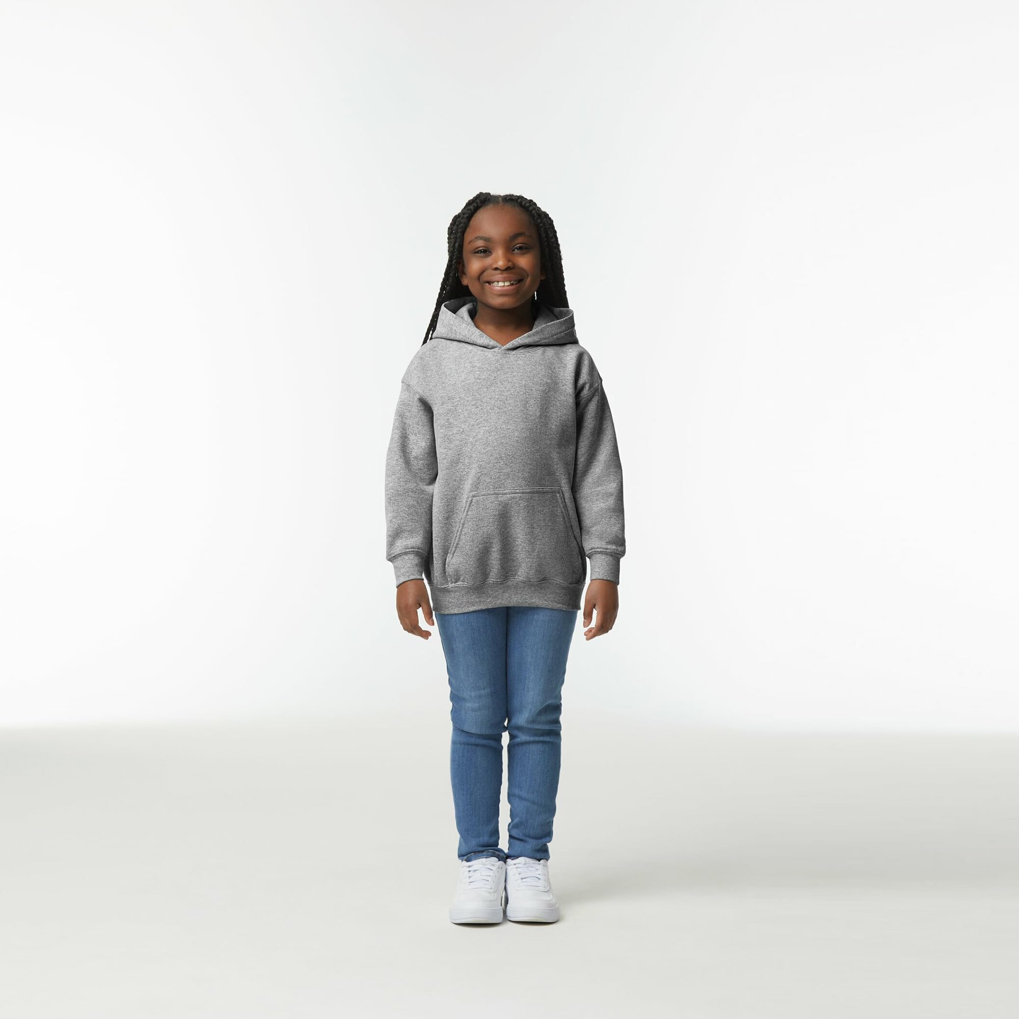 Gildan Youth Hoodie Sweatshirt, Style G18500B, Red, Large