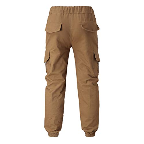 Jogger with Multi-Pocket Men Outdoor Cargo Pant Lightweight Tactical Pant Hiking Jogger Classic Fit Multi Pockets Autumn & Winter Pants for Men Drawstring Cargo Flat Front MAIUS31011HOT0071