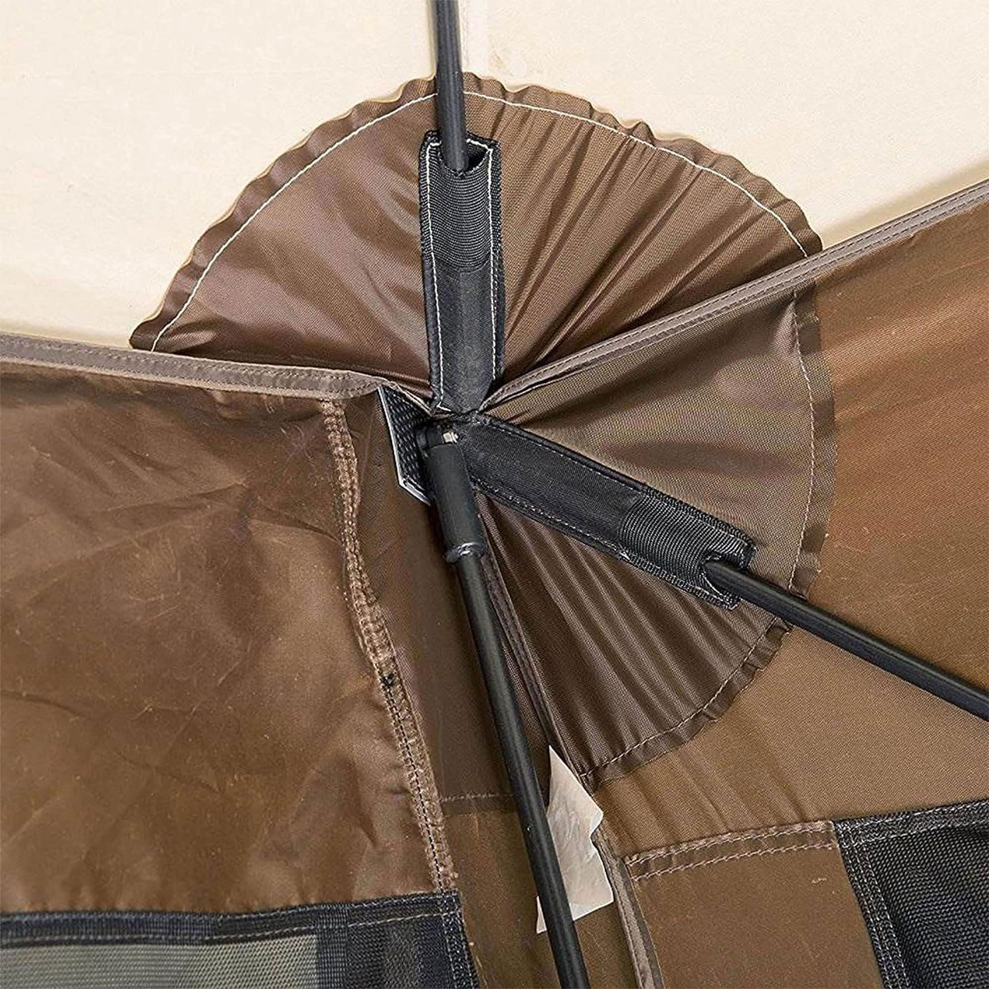 CLAM Pop Up Screen Tent, Outdoor Camping Gazebo Canopy, Escape, 11.5', Brown