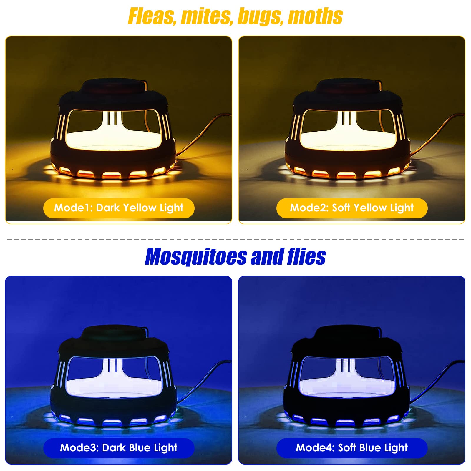 2 Pack Flea Traps for Inside Your Home,2023 ๐จ๐ฝ๐ด๐ฟ๐ฎ๐ฑ๐ฒ๐ฑ Flea Trap with LED Light for Indoor,Flea Killer Bed Bug Trap with 20 Sticky Pads,Sticky ๐๐น๐ฒ๐ฎ ๐ง๐ฟ๐ฎ๐ฝ,Safe for Kids,Friendly to Pets