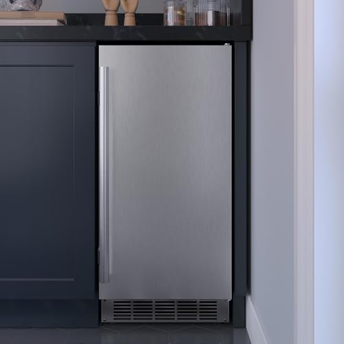 EdgeStar IB250WH 15 Inch Wide 20 Lb. Built-In Ice Maker with 25 Lbs. Daily Ice Production - No Drain Required