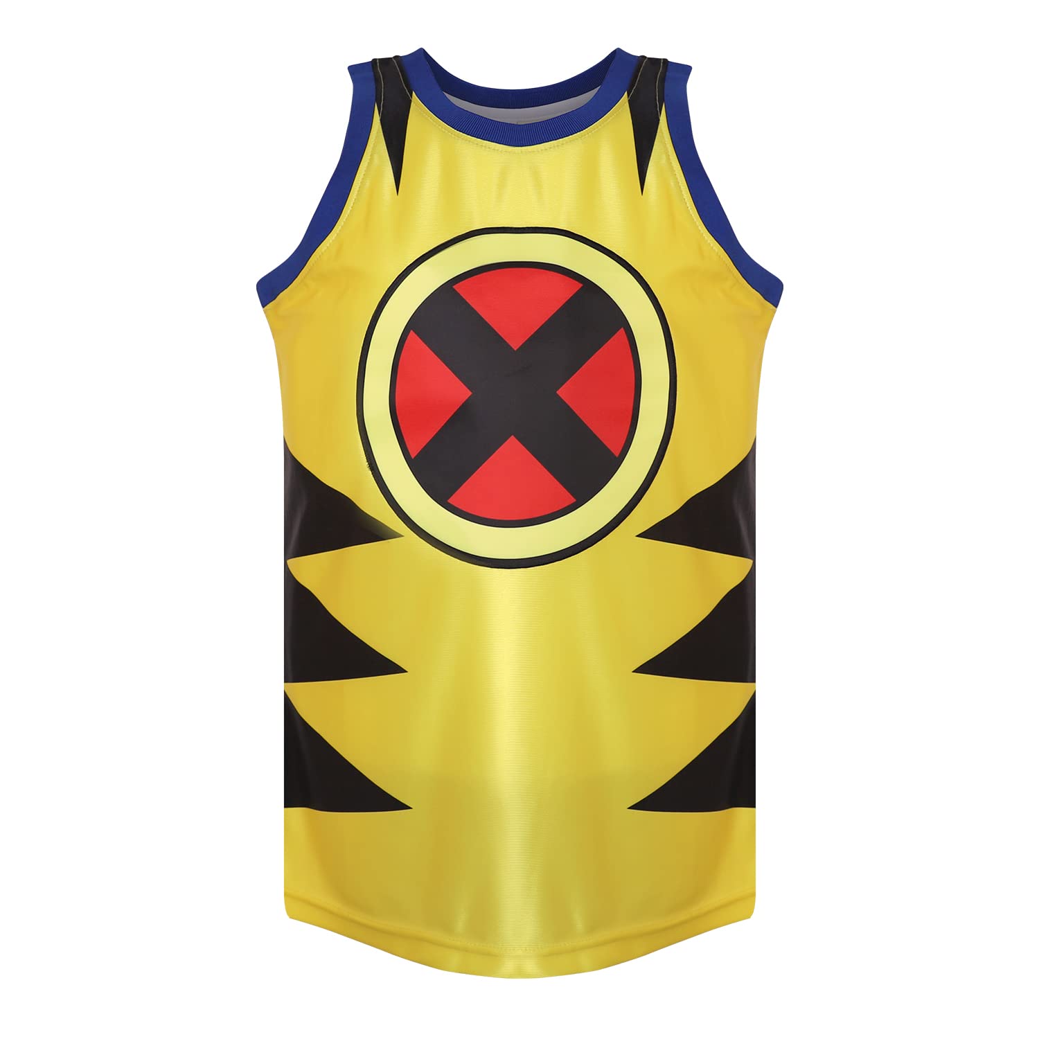Mens Athletic Sports Basketball Jerseys S-3XL, Graffiti Basketball Jersey, Letters and Numbers Fans Jersey (Middle, Yellow)