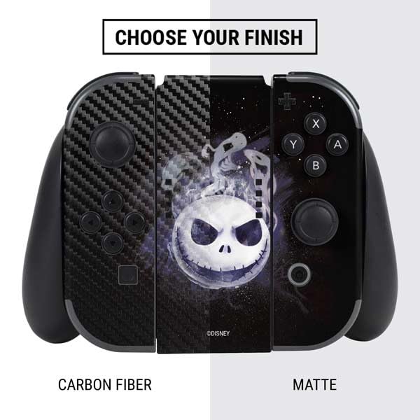 Skinit Decal Gaming Skin Compatible with Nintendo Switch Bundle - Officially Licensed Disney The Nightmare Before Christmas Jack Skellington Face Art Design