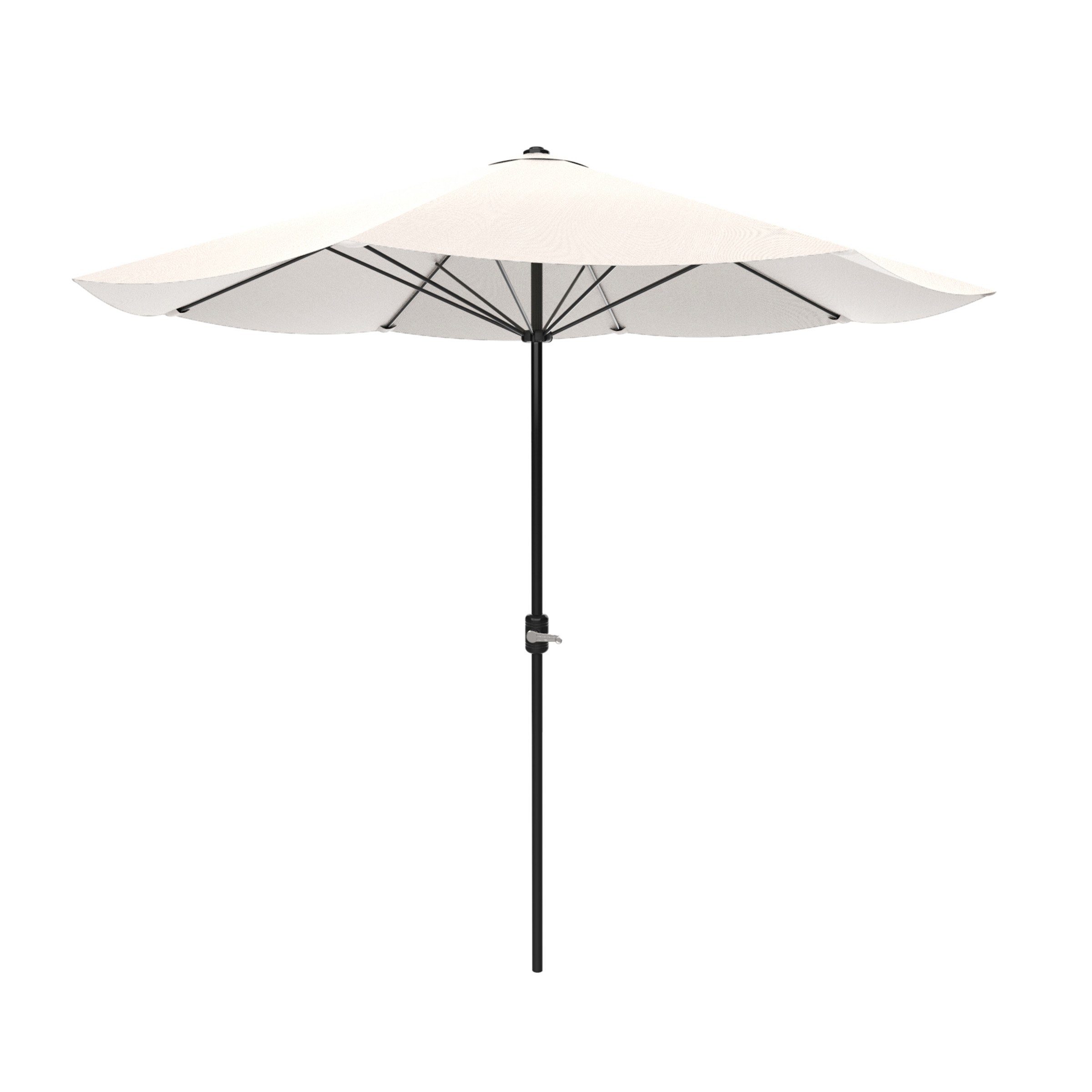Pure Garden Patio Umbrella with Vented Canopy - 9FT Easy Crank Outdoor Umbrella for Shade - For Deck, Balcony, Porch, Backyard, or Pool (Tan)