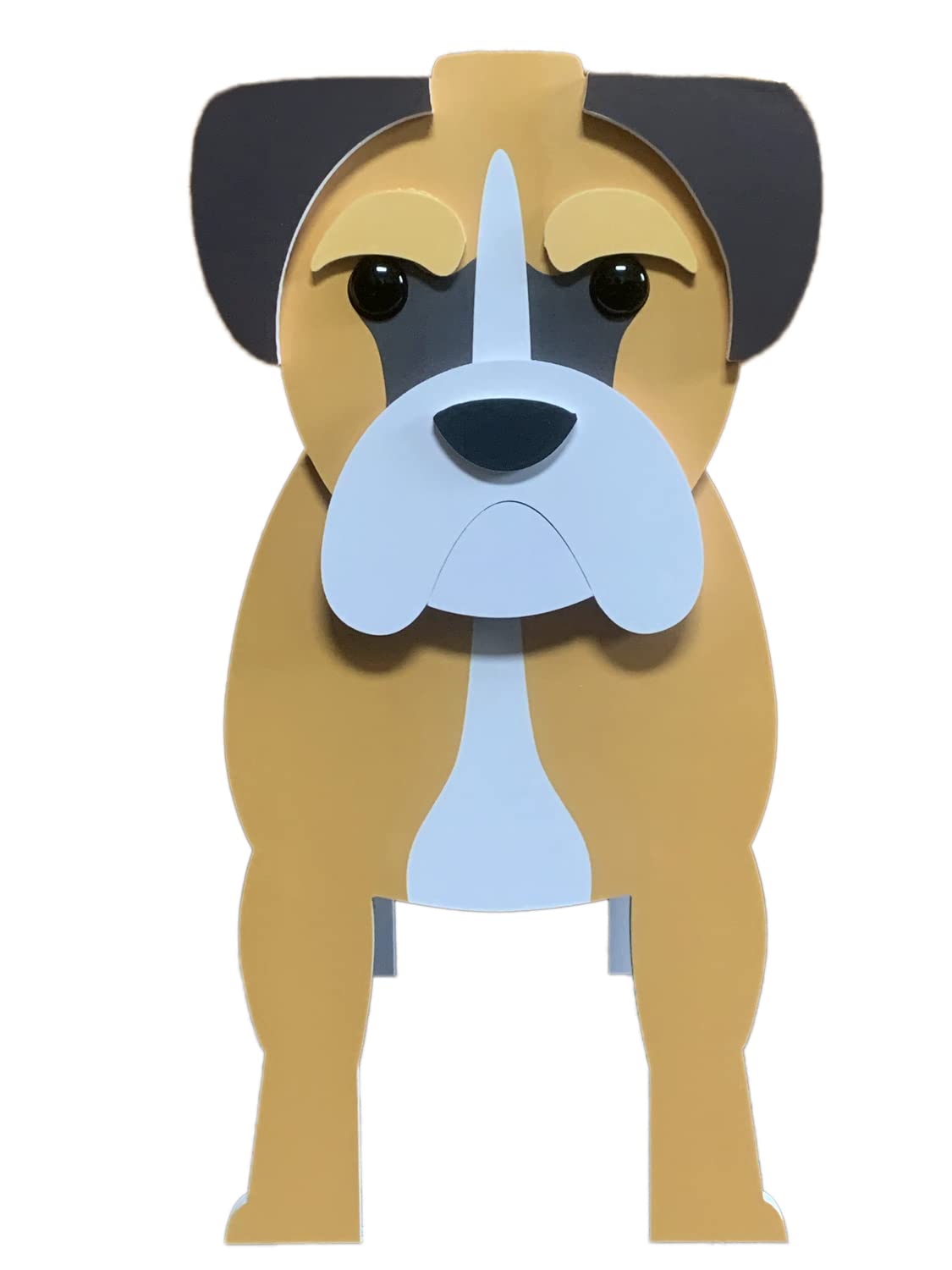 VanFty Dog Planter Boxer Shape Animal Flower Pot Large Dog planters Outdoor Decorations Lovely Gift Desk Storage Box Flowerpot Plant Container Frame for Indoor and Outdoor use