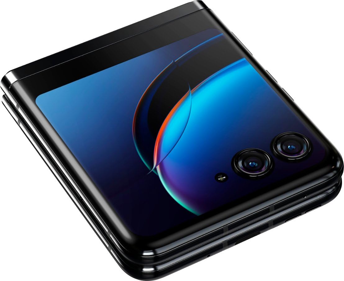 Motorola RAZR 40 Ultra 5G Dual 512GB 12GB RAM Unlocked (GSM Only | No CDMA - not Compatible with Verizon/Sprint) China Version, Foldable Smartphone – Black