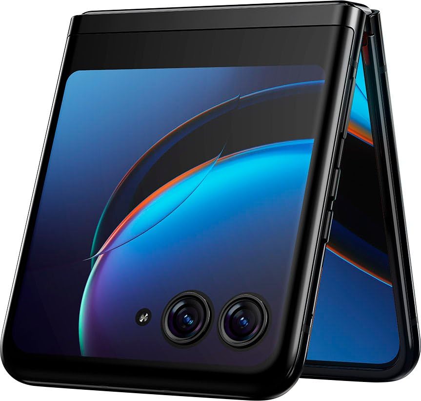 Motorola RAZR 40 Ultra 5G Dual 512GB 12GB RAM Unlocked (GSM Only | No CDMA - not Compatible with Verizon/Sprint) China Version, Foldable Smartphone – Black