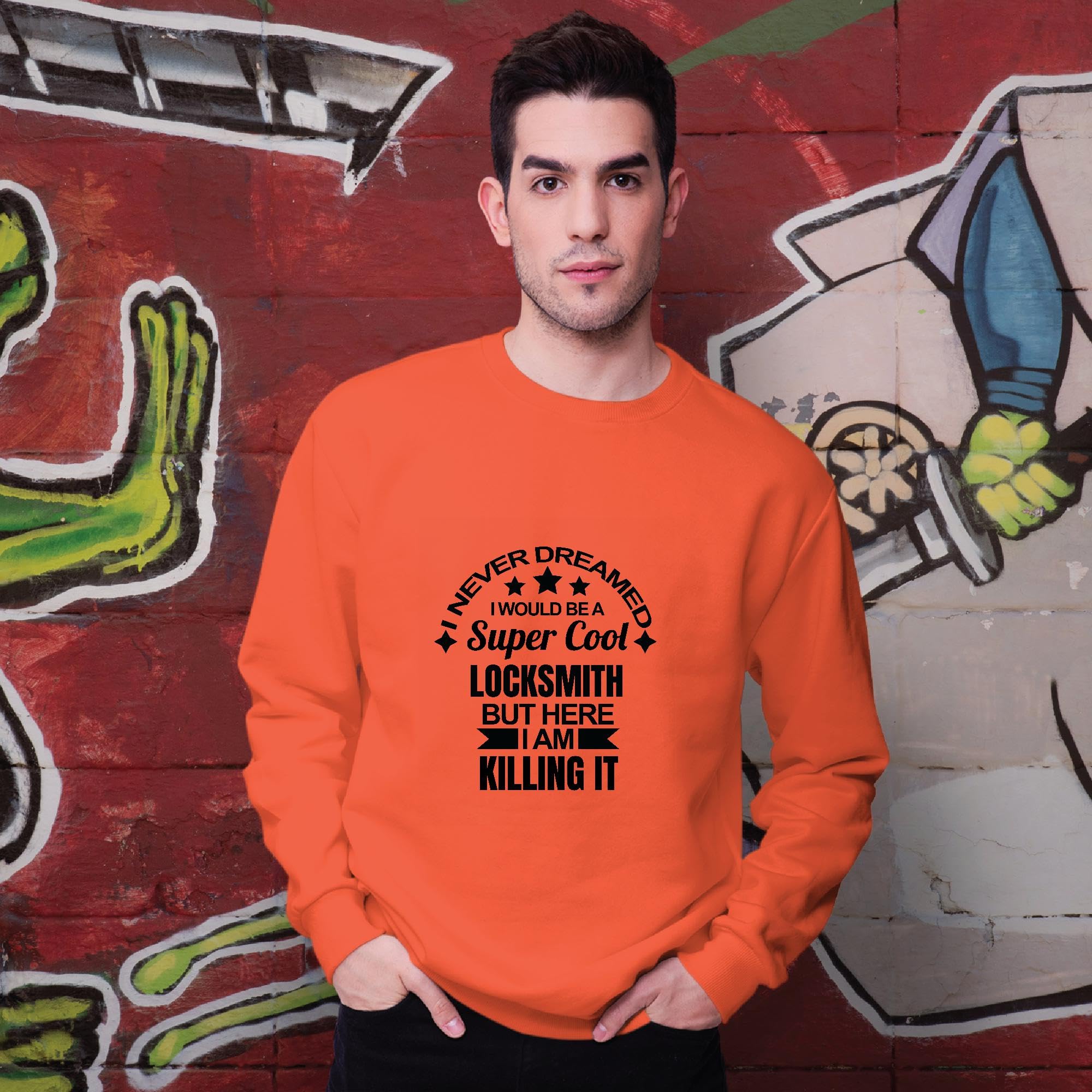 Unique Gift Idea for Locksmiths Showcasing Their Skills Grey and Muticolor Unisex Long Sleeve T Shirt