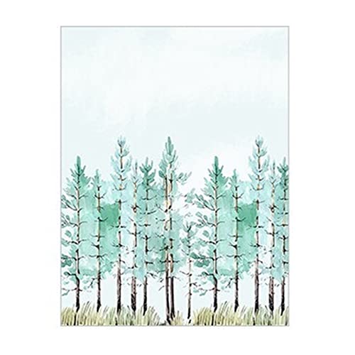 Glass Window Film Static Cling Window Film Forest Decorative Frosted Glass Sticker for Bedroom Bathroom Kitchen Living Room Window Privacy Film (Color : 90cmx100cm)