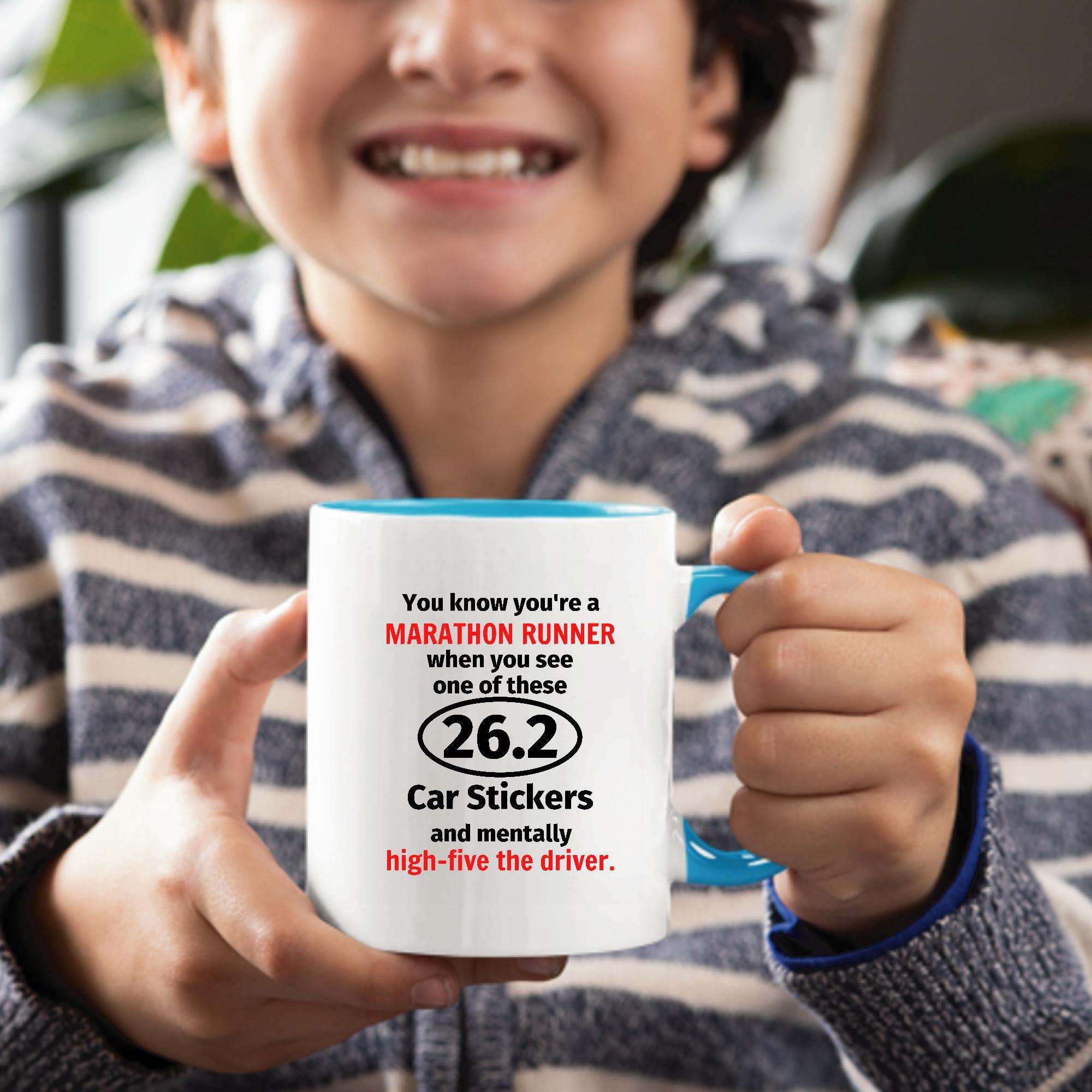 You are a Marathon Runner when see 262 Car stickers and mentally the driver 11oz 15oz Inner Color Accent Mug