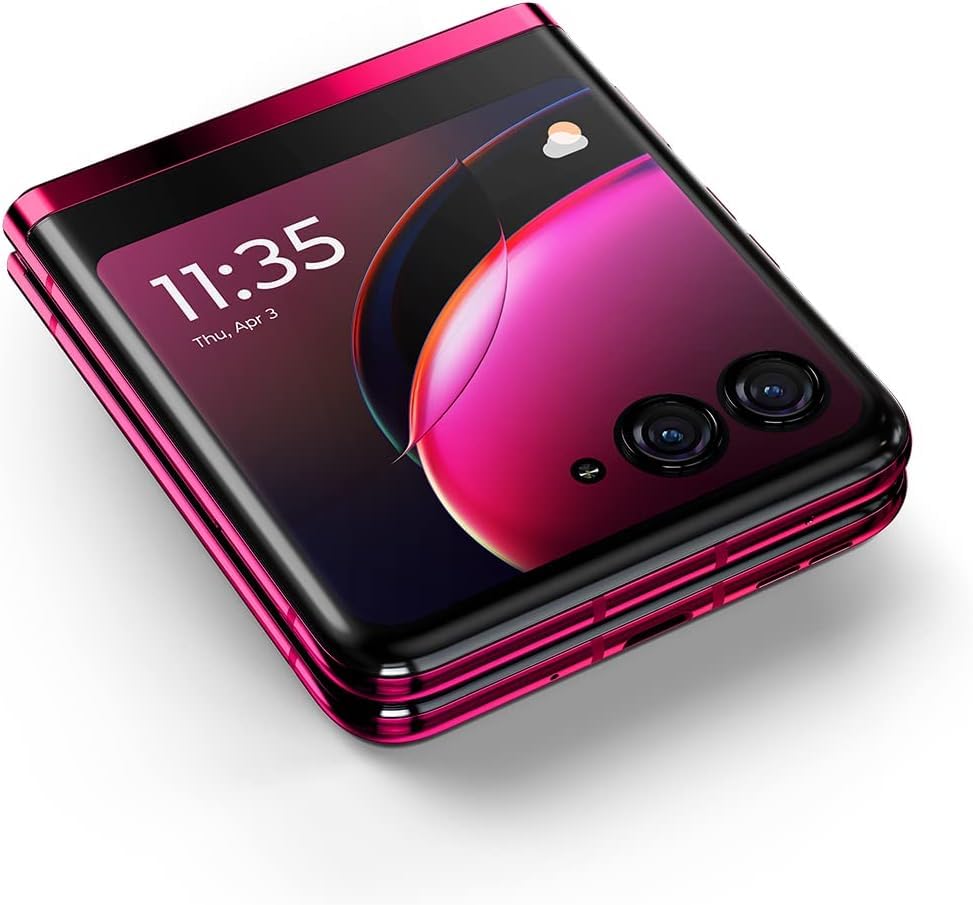 Motorola RAZR 40 Ultra 5G Dual 512GB 12GB RAM Unlocked (GSM Only | No CDMA - not Compatible with Verizon/Sprint) China Version, Foldable Smartphone – Viva Magenta