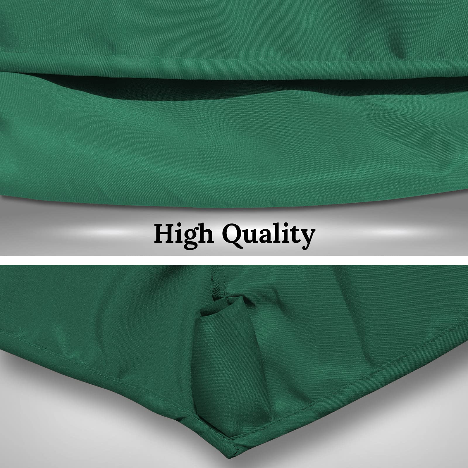 Benefit-USA Replacement Umbrella Canopy for 10ft 8 ribs cantilever hang patio umbrella (Canopy Only) (Green)