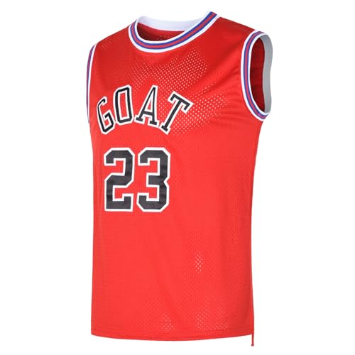Youth #23 Space Movie Basketball Jersey 90s Hip Hop Party Basketball Shirt for Kids (Red L)