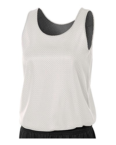 A4 Sportswear Black/White Ladies Medium Women's Reversible Mesh Tank (Blank) Uniform Jersey Top