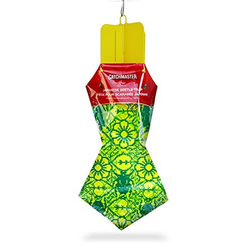 Catchmaster Outdoor Bug Trap Bundle, Japanese Beetle Trap 3-Pack & Yellow Sticky Trap 72-Pack, Flying Insect & Mosquito Traps for Backyard, Garden & Farm