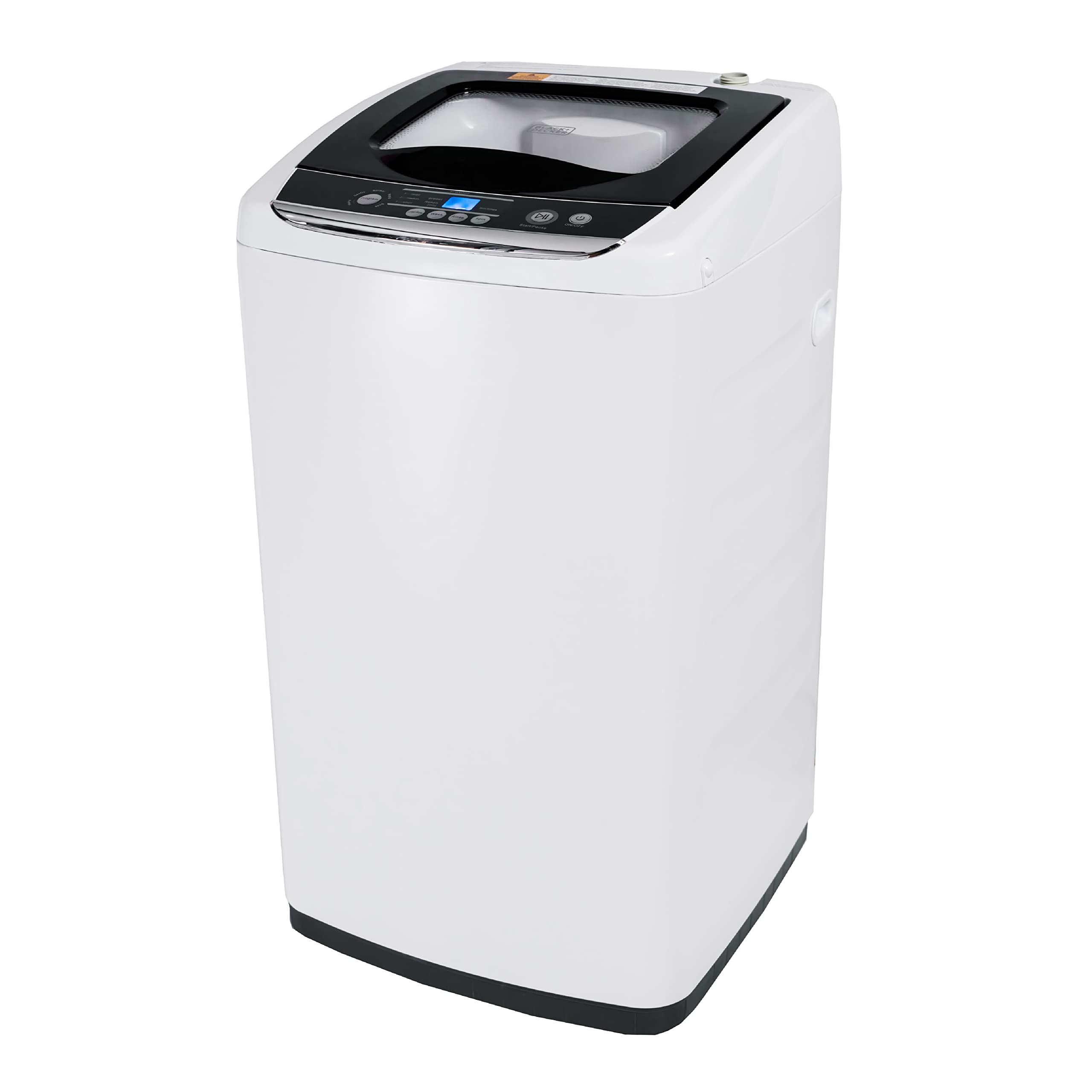 Euhomy Compact Laundry Dryer 1.8 cu.ft, Stainless Steel Clothes Dryers With Exhaust Pipe, Four-Function Portable Dryer For Apartments, Home, Dorm, White & BLACK+DECKER Small Portable Washer