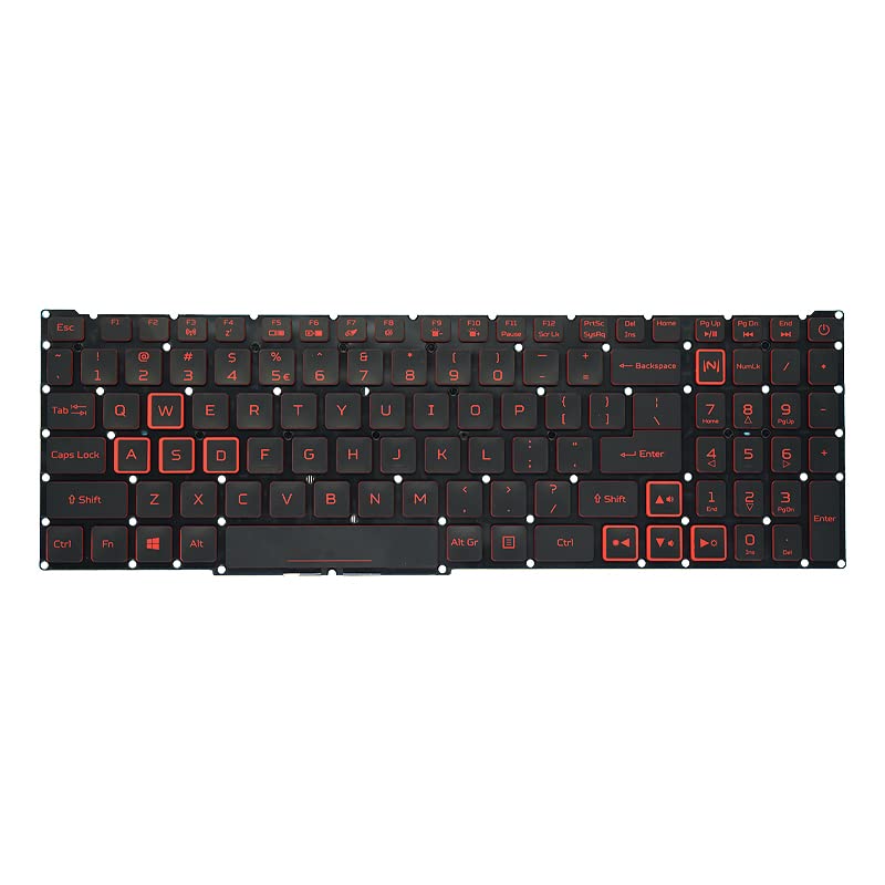 Tiugochr Laptop Replacement US Layout Red backlight Keyboard for Acer Predator Helios 300 PH315-52 PH315-53 PH317-53 Acer Nitro 5 AN515-43 AN515-54 AN515-55 AN517-51 Acer Nitro 7 AN715-51 LG05P_T90BAL