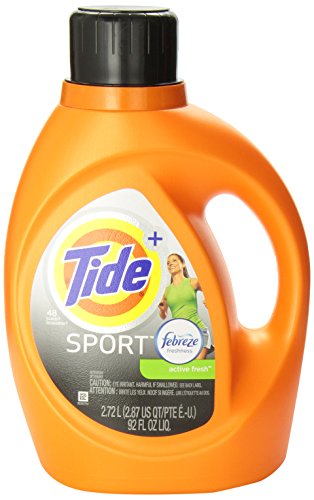 Tide Plus Febreze Fresh Sport Odor Defense Liquid Laundry Detergent, Active Fresh Scent, 2.72 L (59 Loads) - Packaging May Vary