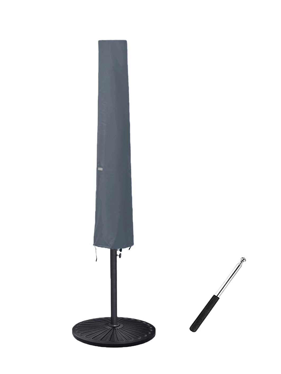 Garden Balsam Patio Umbrella Cover for 6ft to 9ft Patio Umbrellas, Waterproof and Durable Market Umbrella Cover with Zipper and Rod