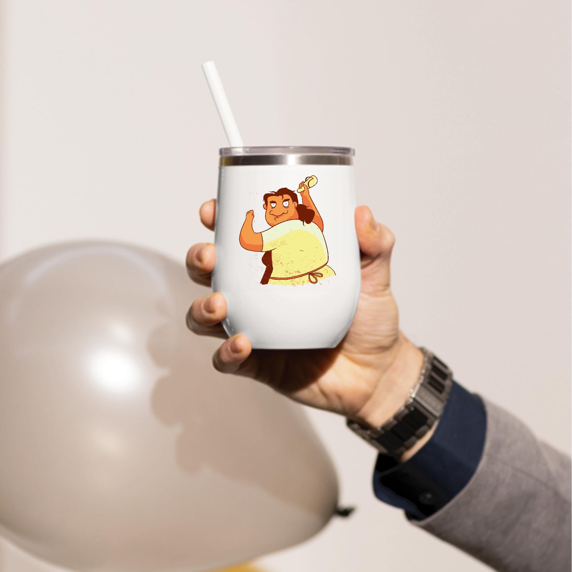 Gift for Mexican Mom Slipper with Murderous Intent for Mothers Day 12oz Wine Tumbler Cup