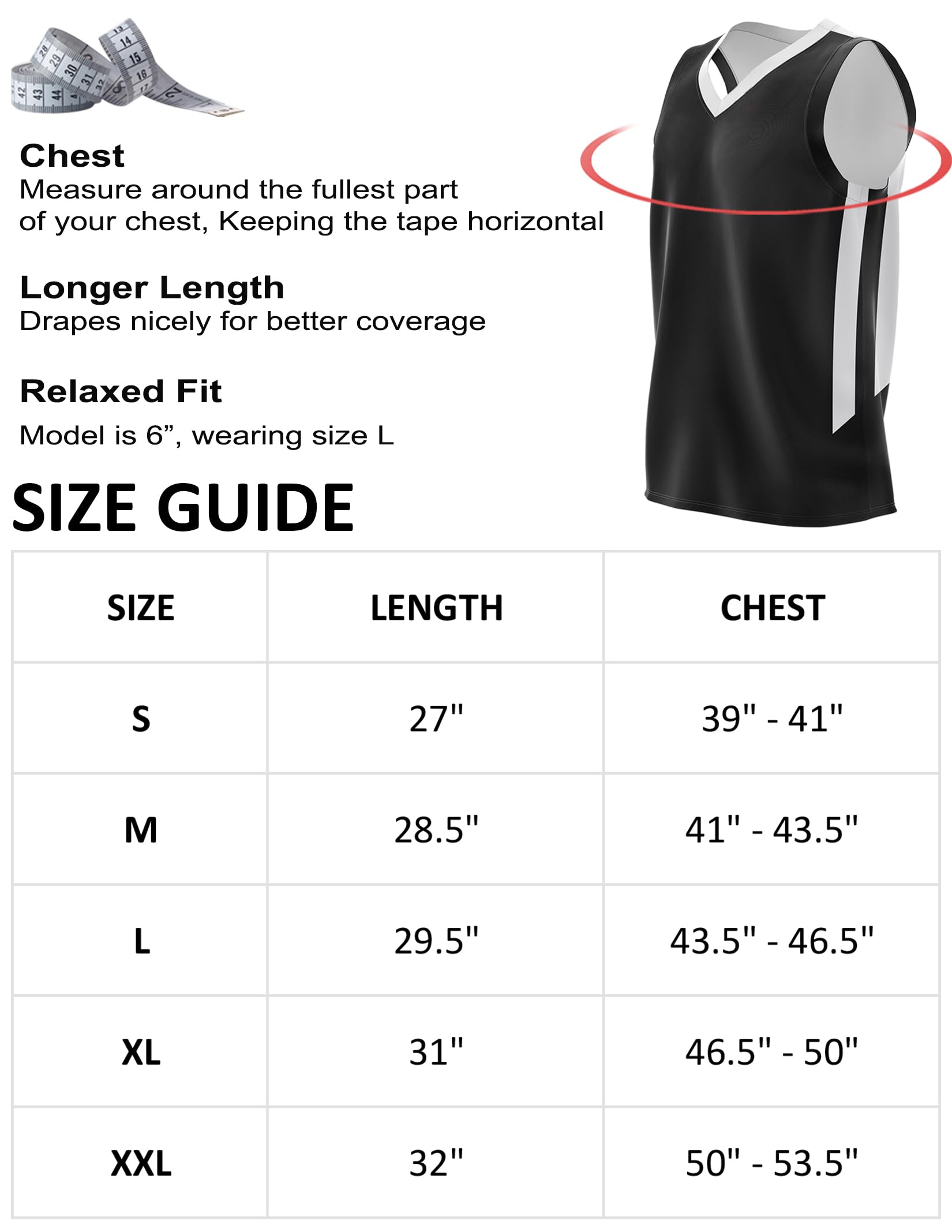Liberty Imports Reversible Men's Mesh Athletic Basketball Jersey Single for Team Scrimmage (Black/White, Large)